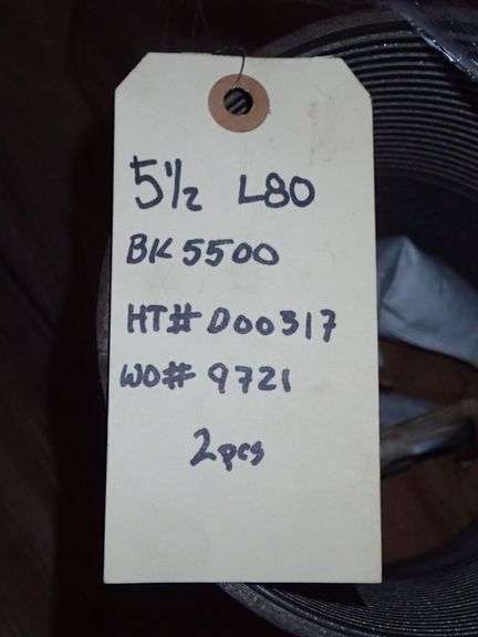 (8) 5.5" L80 BK5500 INTERNAL THREAD PIPING - Rosen Systems