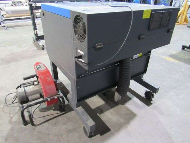 UNIVERSAL RED BARON LASER ENGRAVER, 18" X 26" S/N 82614111287 WITH PENN ...