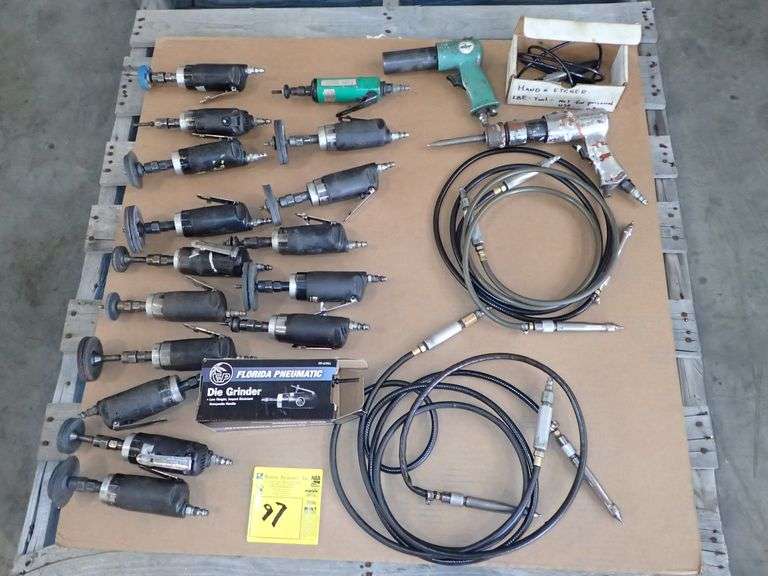 (1) PALLET ASSORTED PNEUMATIC TOOLS - Rosen Systems
