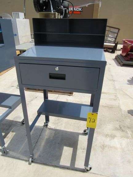 22" PORTABLE FOREMAN'S DESK, METAL, NEVER USED - Rosen Systems