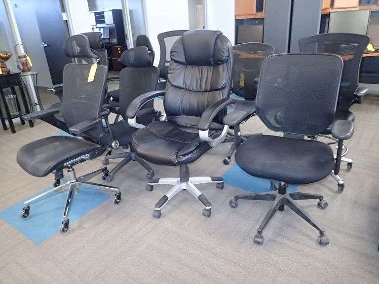 (9) ASSORTED ROLLING OFFICE CHAIRS - Rosen Systems