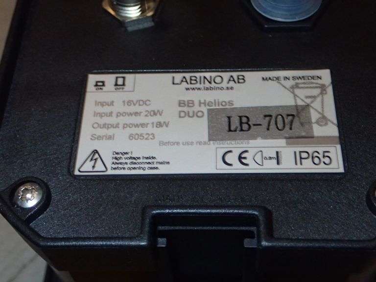 LABINO AB BIG BEAM UV LIGHT 16 VOLT DC - Rosen Systems