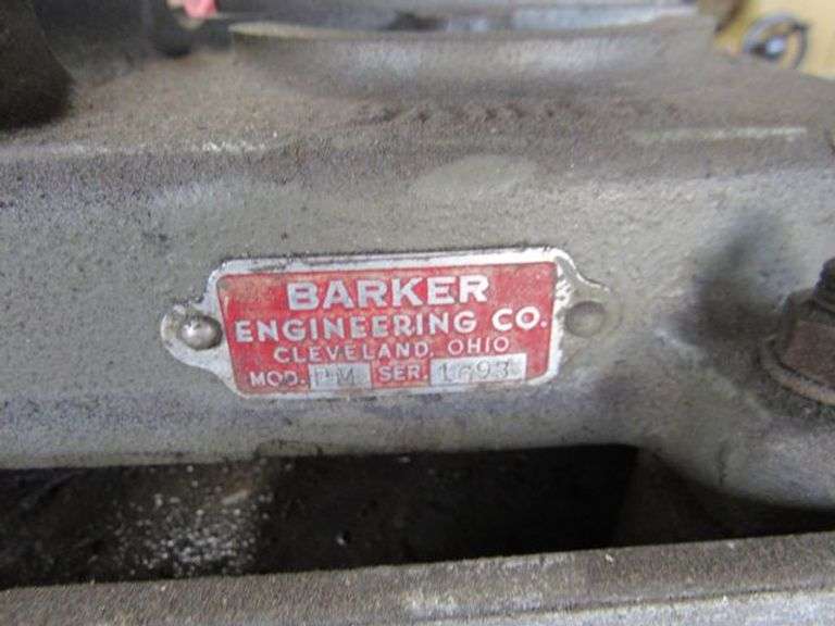 BAKER CUTTER MDL PM S/N 1693 WITH PORTABLE BENCH AND TOOLING - Rosen ...