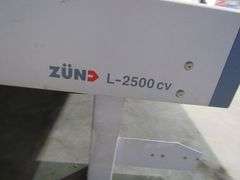 ZUND FLATBED DIGITAL CUTTER MDL L-2500CV S/N L0250495 - TABLE APPROX ...