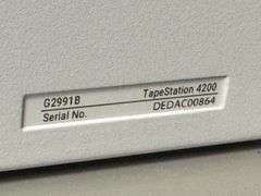 Agilent Tape Station 4200 Automated Electrophoresis System, S/N DEDAC ...