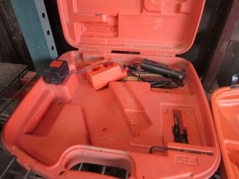 (2) PASLODE IMPULSE NAIL GUNS WITH CARRYING CASE AND (1) EXTRA CARRYING ...