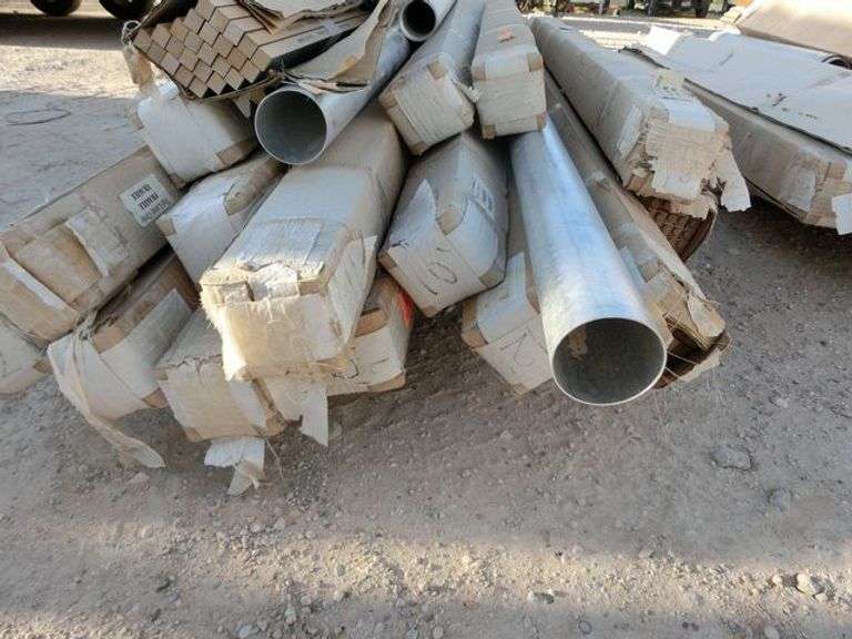 (2) PALLETS, METAL TUBING PIPES - ASSORTED LENGTHS AND DIAMETERS ...