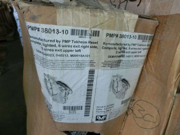 PALLET, ASSORTED FUEL INDUSTRIAL PARTS, CAPACITORS, COVERS, METER ...