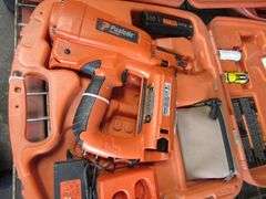(2) PASLODE IMPULSE NAIL GUNS WITH CARRYING CASE AND (1) EXTRA CARRYING ...