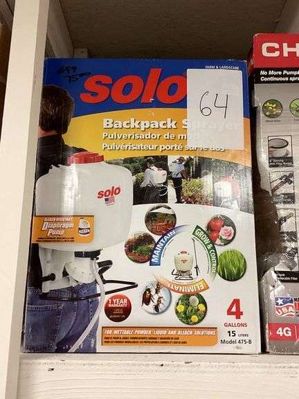 SOLO BACKPACK SPRAYER, 475-B - Rosen Systems