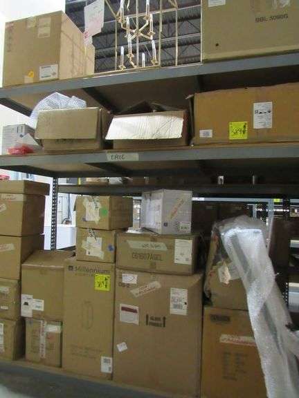 LOT OF APPROX. (19) BOXES ASSORTED RETURN LIGHTING/FIXTURE ITEMS ...
