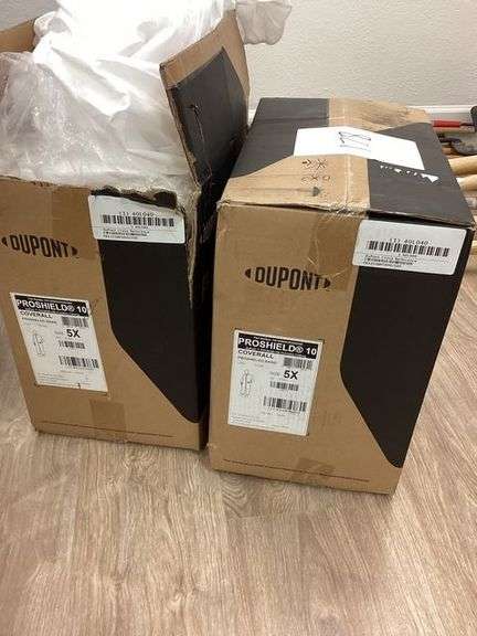 DUPONT PRO SHIELD COVERALL 5XL * 25 PCS BOX, PB125SWH5X002500 (SOLD 2 X ...