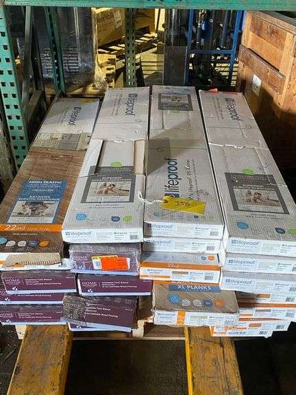 Pallet of Mix Vynil Plank Flooring - Rosen Systems