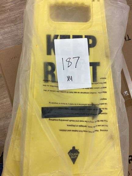 KEEP RIGHT TUFF GUY SIGNS (SOLD 4 X THE MONEY) - Rosen Systems