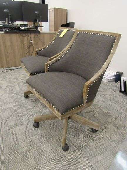 (2) CLOTH OFFICE DESK CHAIRS - Rosen Systems