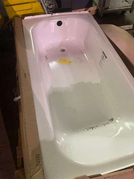Bootz Aloha 60 in. x 30 in. Soaking Bathtub with Left Drain in White ...