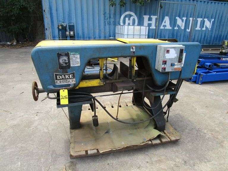 DAKE JOHNSON BAND SAW MDL JH10 S/N 202660 1-HP 230/408-V 60-HZ 3-PHASE ...