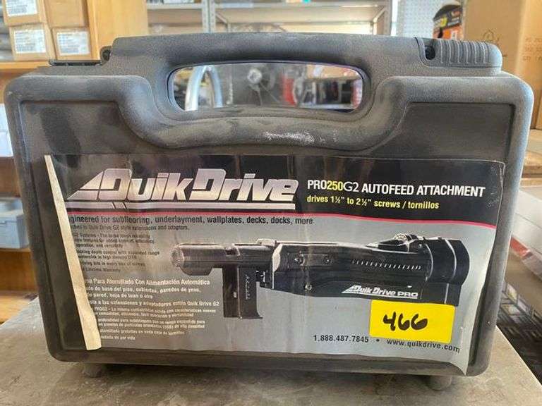 Quick Drive Pro 250 G2 - Auto Feed Screw System Tool Attachment *New ...