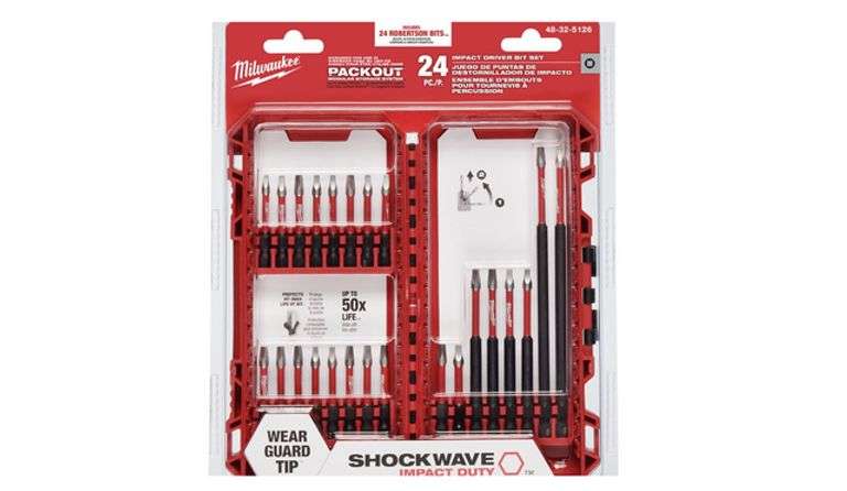 Milwaukee Tool SHOCKWAVE Impact Duty Driver Bit Set (24-Piece) - Rosen ...