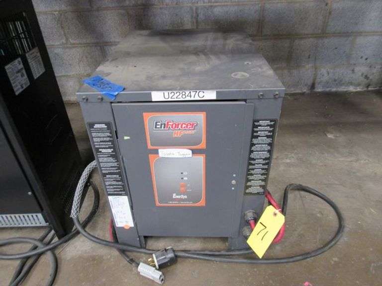 ENERSYS ENFORCER HF BATTERY CHARGER 24V, MDL. EL3-12-875, S/N NB200130 ...