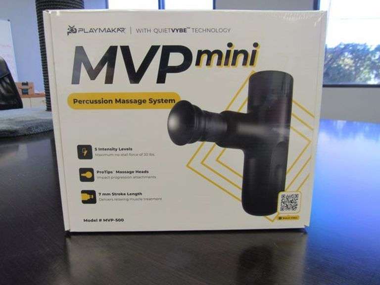 MASSAGE GUN, PLAYMARK PERCUSSION MASSAGE SYSTEM MDL MVP-MINI MDL MVP ...
