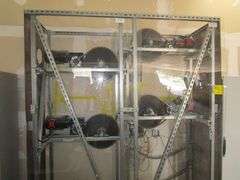 BRYANT 4-TIER TELESCOPER AIR FORM MOTORIZED BELT CONVEYOR APPROX. 55 ...