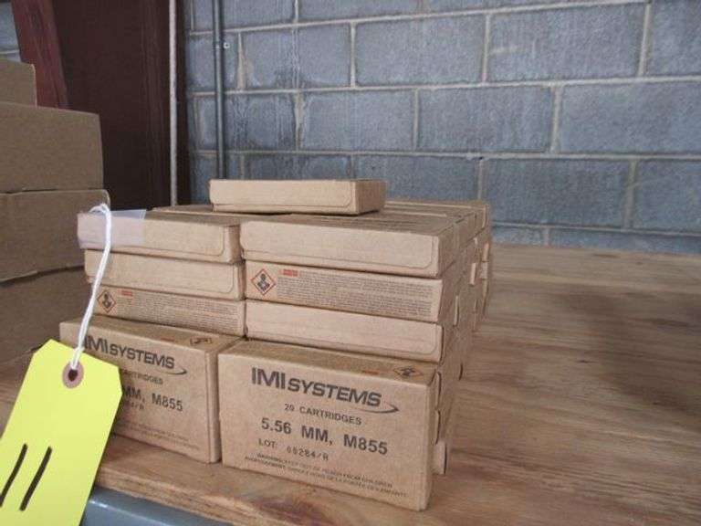 LOT, (75) BOXES IMI SYSTEMS AMMO 5.56MM, M855 20 PER BOX - Rosen Systems