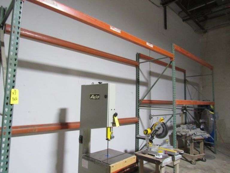 EMPTY PALLET RACK AS SHOWN, APPROX. 10' X 10' X 42", (sold 7x the money ...