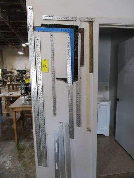 LOT OF ASSORTED T-SQUARE, ARC-SCRIBE & MEASURING LEVELS - Rosen Systems