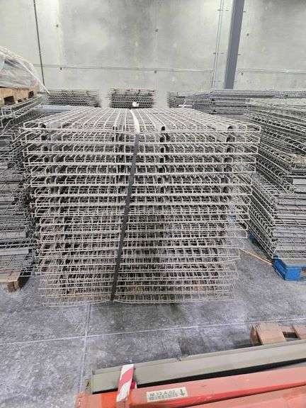 (40) 60" X 46" WATERFALL WIRE DECKING MADE FOR 60" DEEP RACK *LOCATED ...