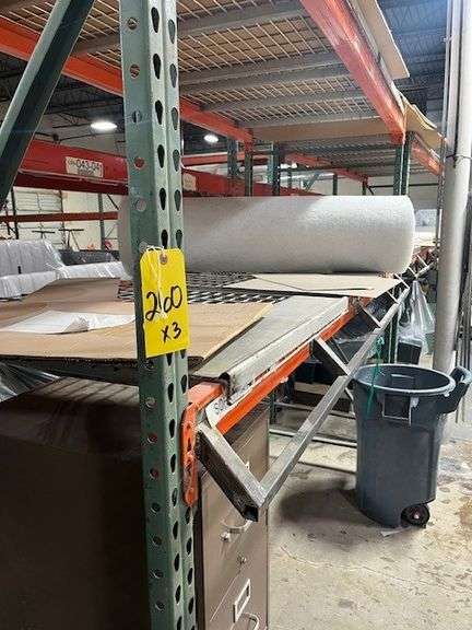 EMPTY PALLET RACK, W/WIRE DECKING, APPROX. 8' X 9' X 42", (sold 3x the ...
