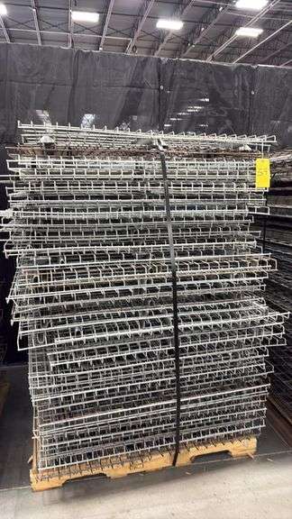 42" x 46" Waterfall Wire Decking, approx. 60 Pieces **Mandatory Loading ...