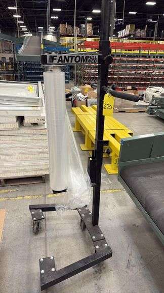 Fantom Full Web Stretch Wrap Dispenser, Black, Metal Frame **Mandatory ...