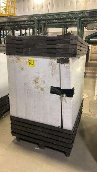 Stackable Pallet Container, High-density Polyethylene, 48x40x45 in ...