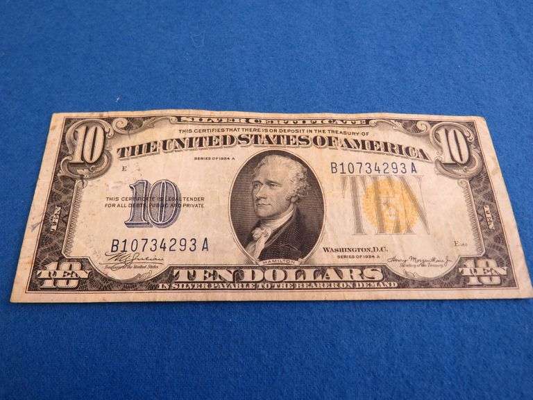 $2 Notes & $10 Silver Certificates – Collectible Currency Auction ...