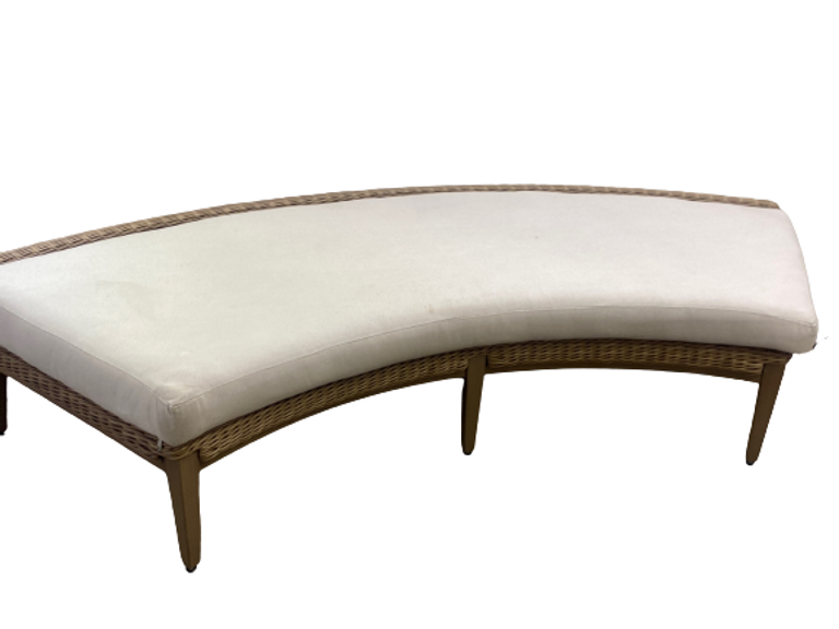 Frontgate Curved Outdoor Bench - reSettled Life