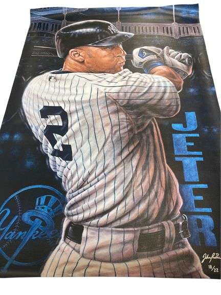 John Prince Original Derek Jeter Canvas - reSettled Life