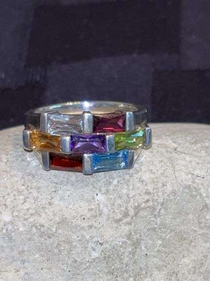 Sterling Silver Multi-Gemstone Ring - reSettled Life