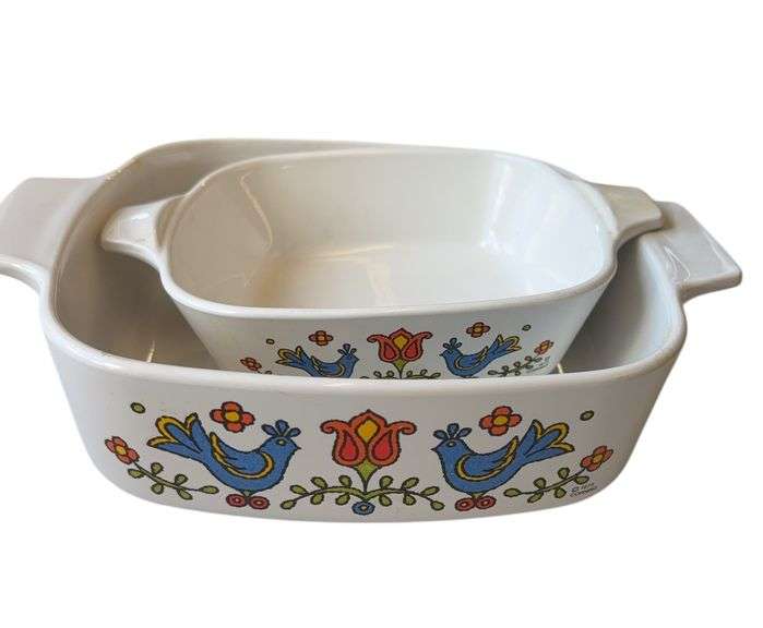 1975 Corning Ware Country Carnival Casseroles - reSettled Life