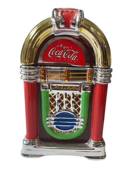 Coca Cola Ceramic Jukebox Cookie Jar Retro 1950’s Tabletop Diner ...