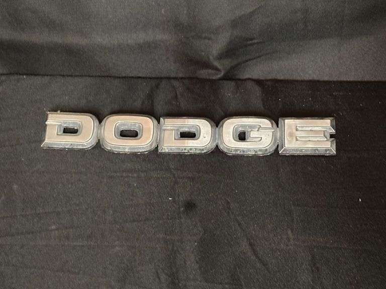 Metal Dodge Emblem Signage - Ryan Cate Auctions and Real Estate