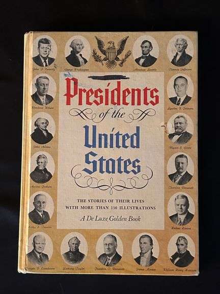 Presidents of the United States Book - Ryan Cate Auctions and Real Estate