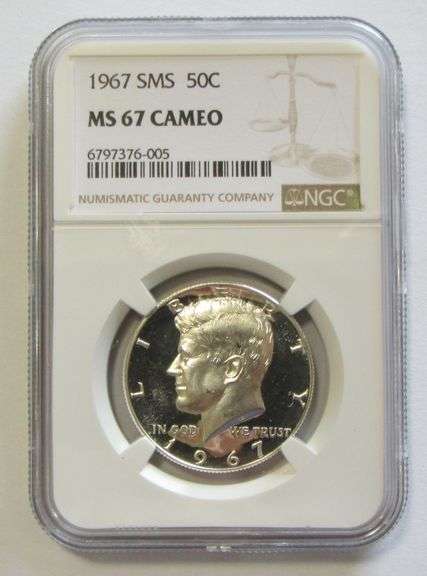 1967 SMS KENNEDY NGC MS 67 CAMEO - Star Coin and Currency, LLC