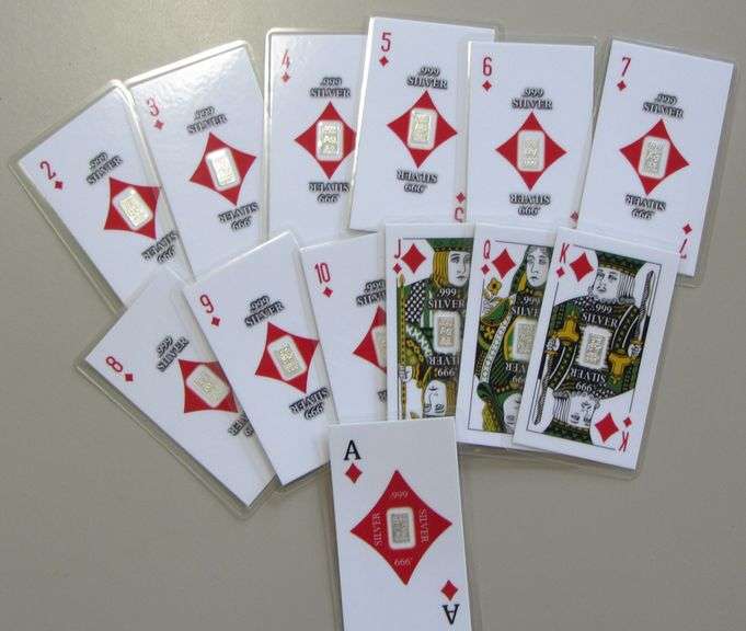 2 TO ACE SILVER PLAYING CARDS - Star Coin and Currency, LLC