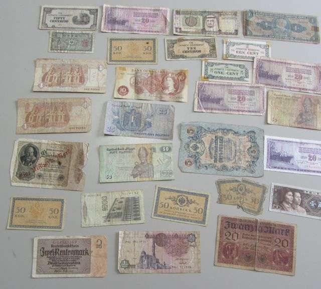 LARGE GROUP OF FOREIGN WORLD BANKNOTES - Star Coin and Currency, LLC