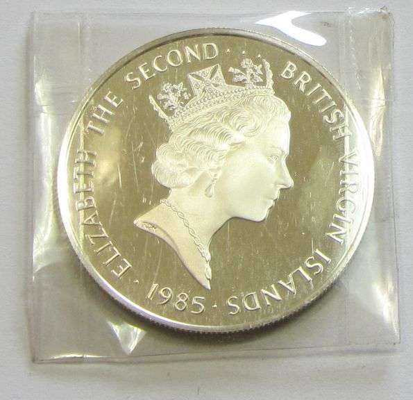 SILVER $20 1985 VIRGIN ISLAND PROOF - Star Coin and Currency, LLC