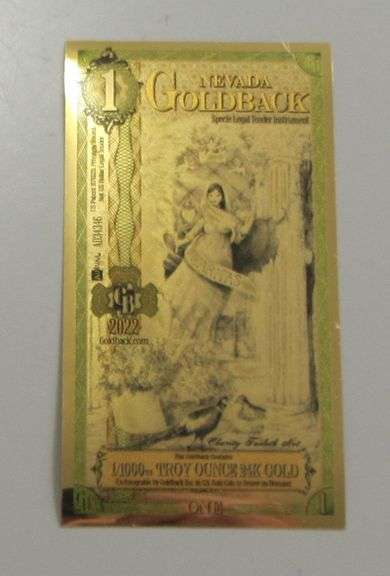 1/1000 TROY OUNCE GOLD 24K NEVADA NOTE - Star Coin and Currency, LLC