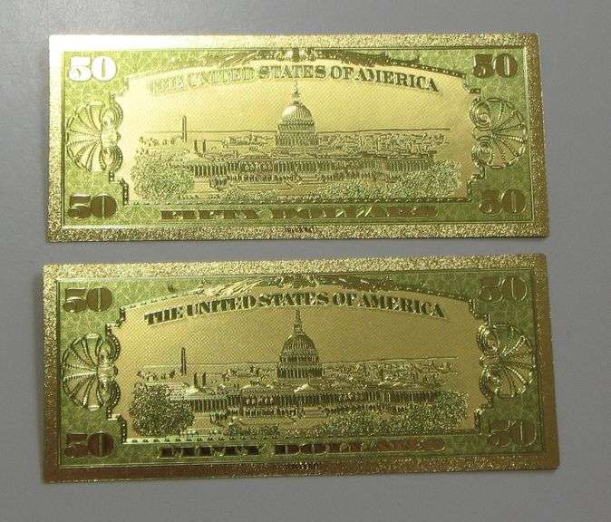 2 $50 GOLD FOIL NOTES - Star Coin and Currency, LLC