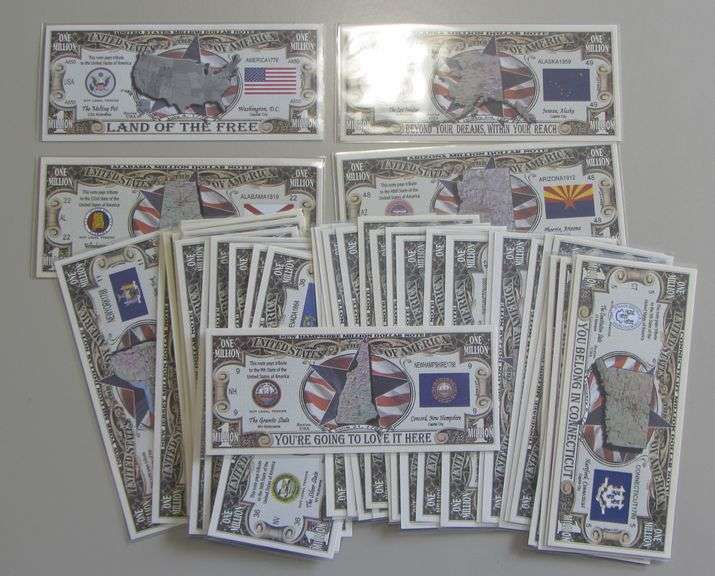 50 NOTES TOTAL UNITED STATES SERIES ALL STATES - Star Coin and Currency ...