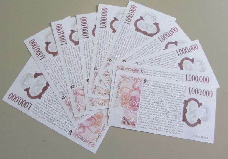 LOT OF 10 1 MILLION DOLLAR BRITISH NOTES NOVELTY - Star Coin and ...